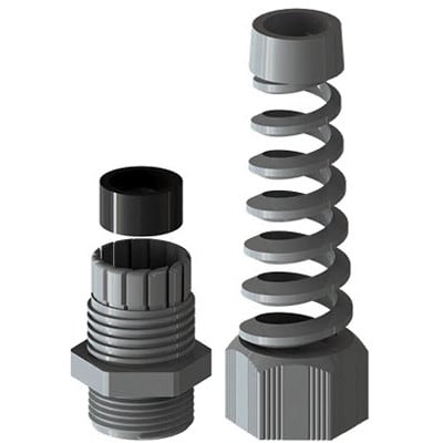Coil Hose Grip - Flexible, Strain Relief 3/4" NPT – The Spray Box